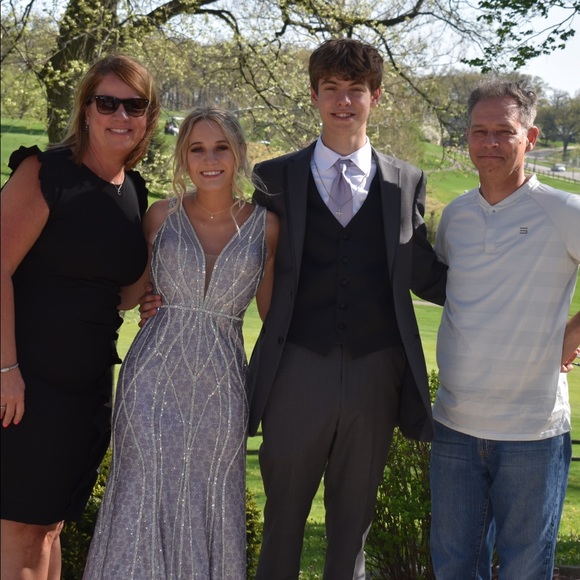 Gipper prom | Dresses | A Light Purple And Silver Beaded Prom Dress ...